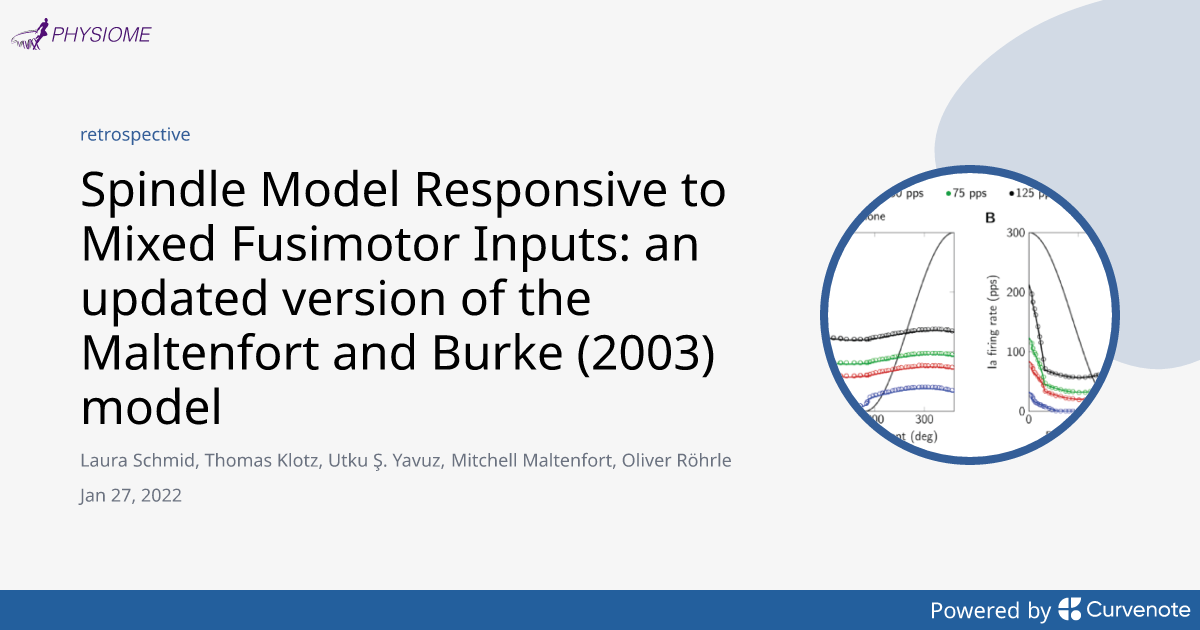Spindle Model Responsive to Mixed Fusimotor Inputs: an updated version ...